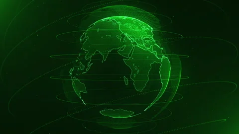 Digital Green Earth Motion Background An... | Stock Video | Pond5