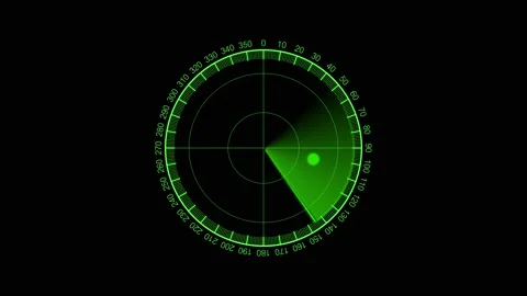 Digital green radar HUD elements. Animat... | Stock Video | Pond5