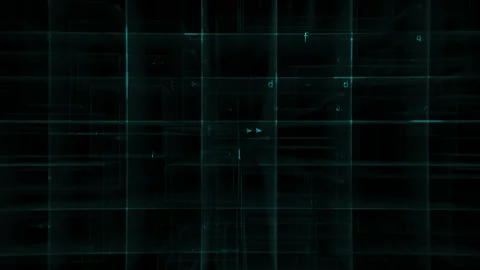 Digital grid and letter background. | Stock Video | Pond5