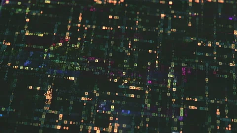 Digital hex-code technology background s... | Stock Video | Pond5