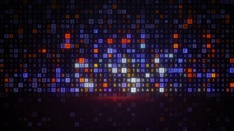 Hex Code and Binary Code Stock Video Footage | Royalty Free Hex Code ...