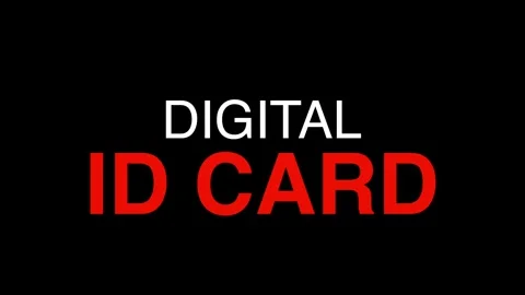 Digital ID Card Text Animation Modern Id... | Stock Video | Pond5