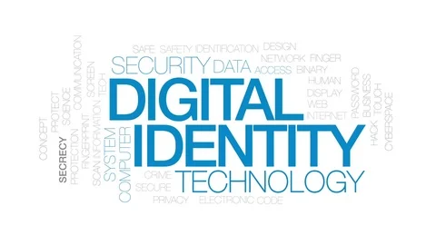 Digital identity animated word cloud, te... | Stock Video | Pond5
