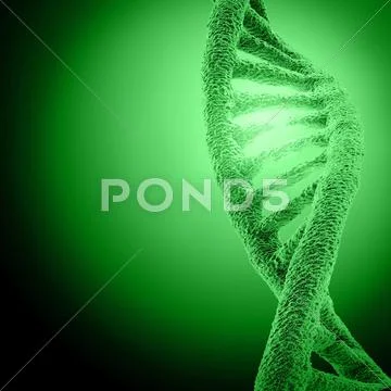 Digital illustration DNA structure in colour background ~ Clip Art #49753919