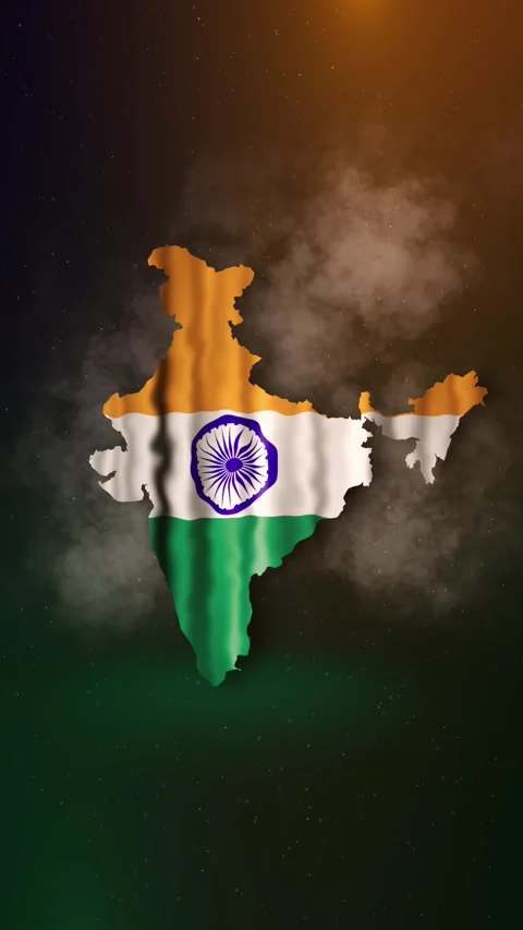 Digital Indian Flag asset showcases the ... | Stock Video | Pond5