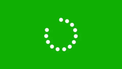 Digital loading symbol green screen moti... | Stock Video | Pond5
