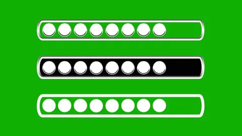 Digital loading symbols green screen mot... | Stock Video | Pond5