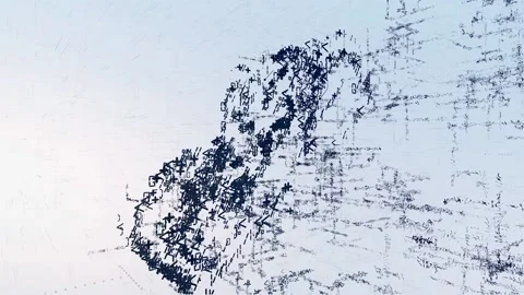 digital Logo of broken chain sign, light... | Stock Video | Pond5