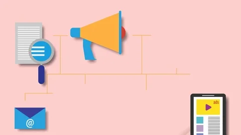 digital marketing motion graphic animati... | Stock Video | Pond5