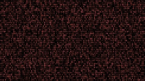 Red Matrix Numbers Stock Footage ~ Royalty Free Stock Videos | Pond5