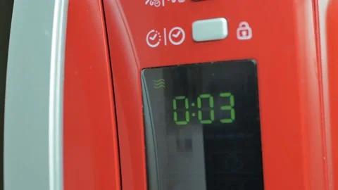Microwave Clock Countdown Stock Video Footage | Royalty Free Microwave ...