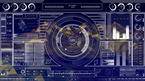 Digital mix table animated with a digita... | Stock Video | Pond5