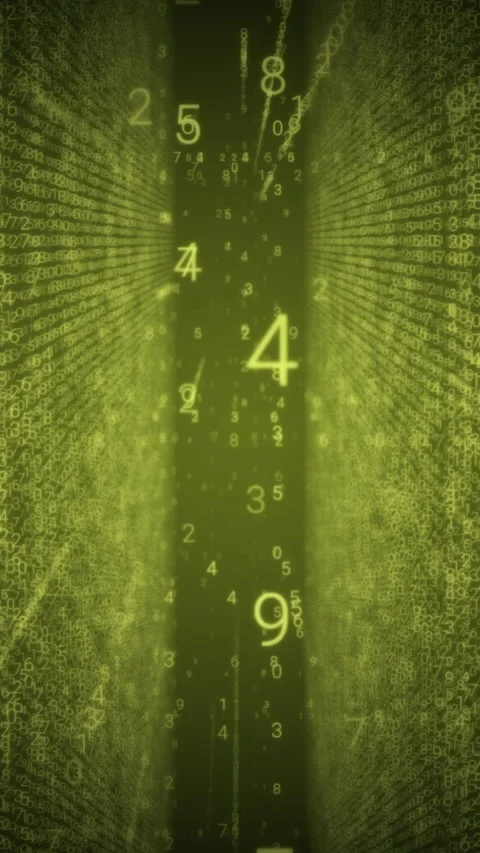 Digital numbers data zoom in animation M... | Stock Video | Pond5