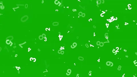 Digital numbers green screen motion grap... | Stock Video | Pond5