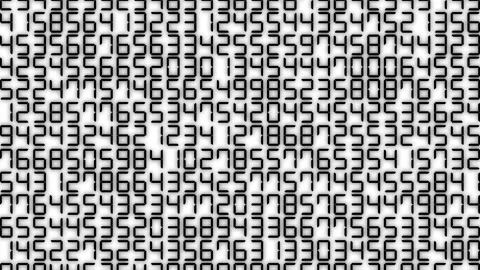 Digital numbers random numbers 7 segment... | Stock Video | Pond5