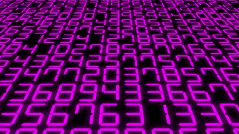 Digital numbers random numbers 7 segment... | Stock Video | Pond5