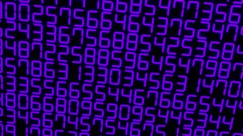 Digital numbers random numbers 7 segment... | Stock Video | Pond5