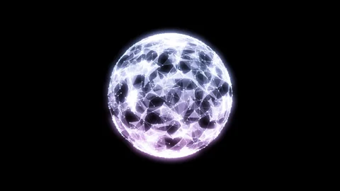 Digital orb rotating looped animation | Stock Video | Pond5