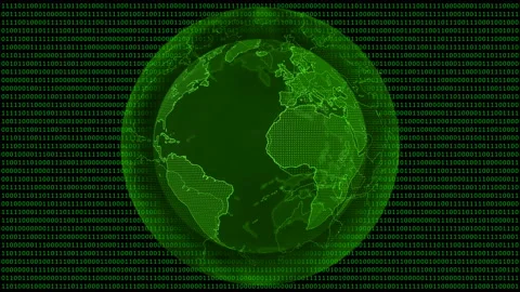 Digital planet Earth loopable animation | Stock Video | Pond5