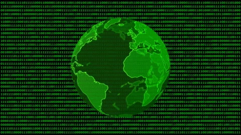 Digital planet Earth loopable animation | Stock Video | Pond5