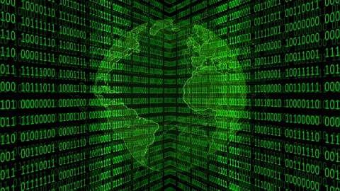 Digital planet Earth loopable animation | Stock Video | Pond5