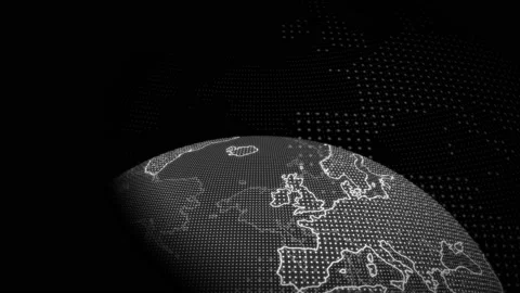 Digital planet Earth loopable animation | Stock Video | Pond5