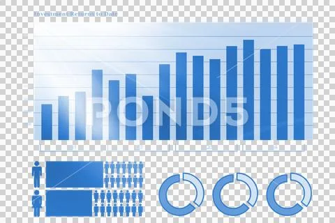 Digital png illustration of blue charts on transparent background ...