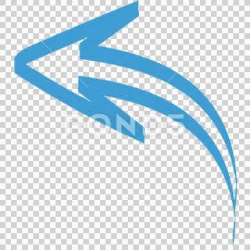 Blue Curved Arrow Png Blue Curved Arrow PNG Images | C4D Free Download