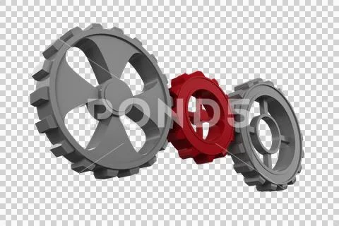 Digital png illustration of cog wheels on transparent background ...
