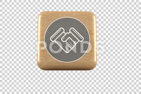 Digital png illustration of cube with hands shaking on transparent ...