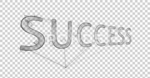 Digital png illustration of success text on transparent background ...