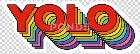 Digital png illustration of yolo text on transparent background ~ Clip ...