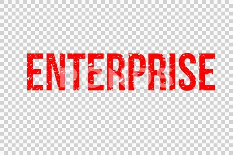 Digital png image of enterprise text on transparent background ~ Clip ...