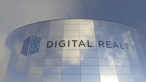 Digital Realty logo Corporate Reflection... | Stock Video | Pond5