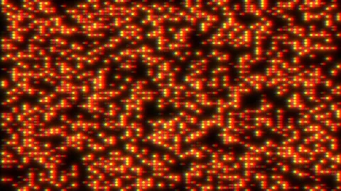 Digital red dots and squares with glitch... | Stock Video | Pond5