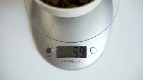 Digital scale display numbers changing w... | Stock Video | Pond5