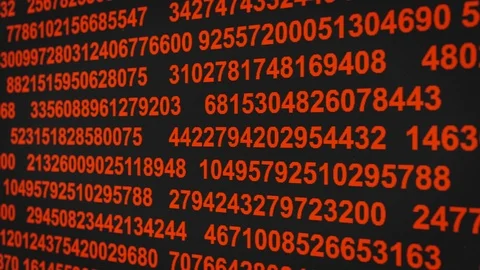 Computer Screen Numbers Stock Video Footage | Royalty Free Computer ...