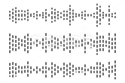 Digital sound wave equalizer, simple audio sound waves effect ...