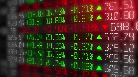 Digital Stock Exchange Panel with Electr... | Stock Video | Pond5