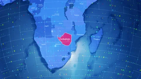 Digital Stylised World Map Country Zoom ... | Stock Video | Pond5