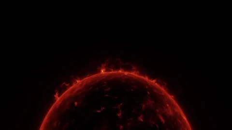 digital sun on fire HD animation, power ... | Stock Video | Pond5