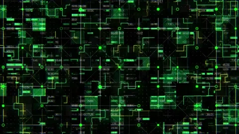 Digital tech background. 4K motion graph... | Stock Video | Pond5