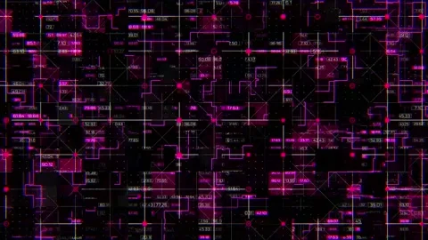 Digital tech background. 4K motion graph... | Stock Video | Pond5