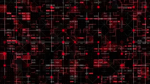 Digital tech background. 4K motion graph... | Stock Video | Pond5