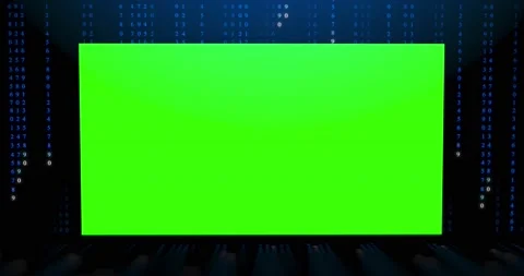 Digital technology background. Green scr... | Stock Video | Pond5