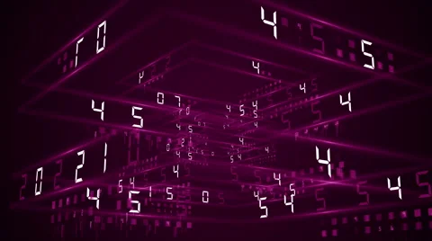 digital technology numbers counter backg... | Stock Video | Pond5