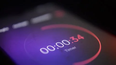 digital timer time lapse on the phone di... | Stock Video | Pond5