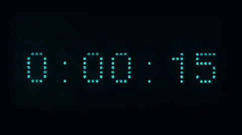 Countdown Clock Sixty Seconds Stock Video Footage | Royalty Free ...