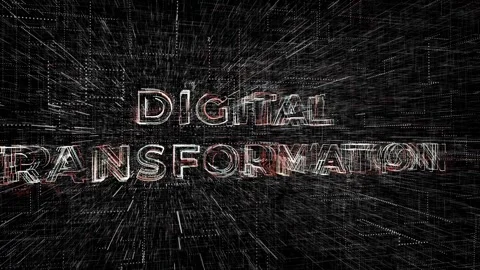 Digital transformation animation 3d rend... | Stock Video | Pond5