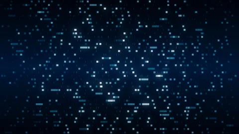 Digital transformation concept. Binary c... | Stock Video | Pond5